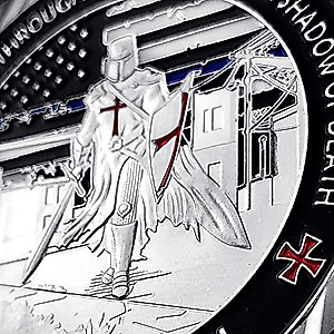 Thin Blue Line Lives Matter Police Officer Law Enforcement Challenge Coin