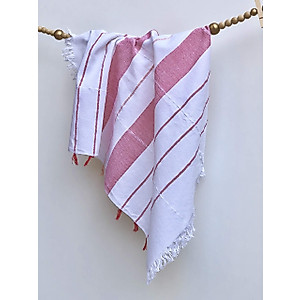 GuaTela Hand/Dish Towel - Coral Dawn