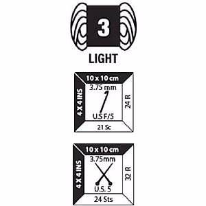 Patons Grace Natural Yarn - 6 Pack of 1.75oz/50g - Cotton - 3 DK - 136 Yards - Knitting/Crochet