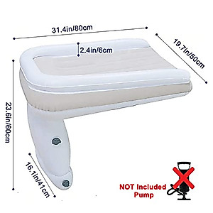 GEMGO Inflatable Airplane Bed for Toddler Travel Baby Travel Airplane Bed | Inflatable Toddler Travel Bed | Infant Airplane Bed | Fits Most Airplane Economy Seats for Convenient Toddler Travel