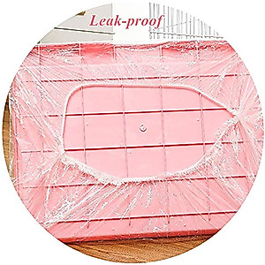 Oncpcare 20pcs Large Size Disposable Rabbit Cage Liners, Plastic Rabbit Toilet Litter Box Mat Pad Film, Bunny Poop Easy Cleaning Leakproof Cage Accessories No Mess