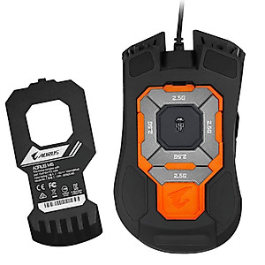 GIGABYTE AORUS RGB 16000 dpi Optical Sensor Fully Programmable and Saved Onboard 16.7M Customizable Lighting Gaming Mouse - GM-AORUS M5,Black