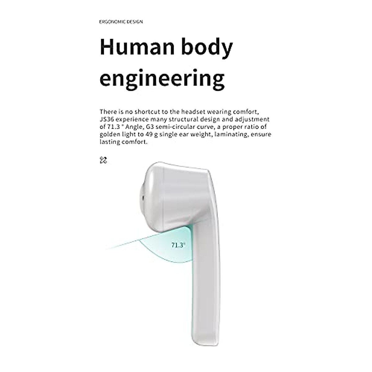 LSBDLLy Wireless Bluetooth Sports Earbuds Earphones, Bluetooth Earphones with Microphone, Suitable for Men and Women Running, Fitness, Work, Travel(Black)