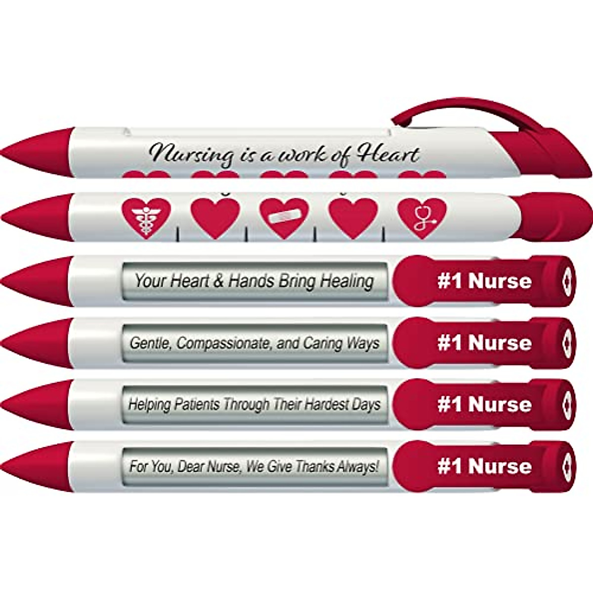 Greeting Pen Nurse Appreciation Ballpoint Retractable Pen (9019)