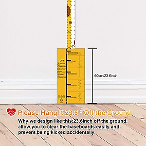 Baby Height Growth Chart Ruler for Kids Room Decor,3D Movable Giraffe Height Ruler Nursery Animal Wall Decals