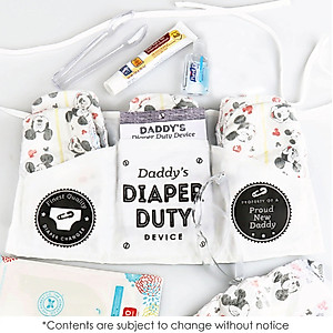 Big Dot of Happiness Daddy's Diaper Duty Device - Funny New Baby Gifts for Dad