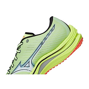 Mizuno mens Wave Rebellion Running Shoe, Neo Lime, 10 US
