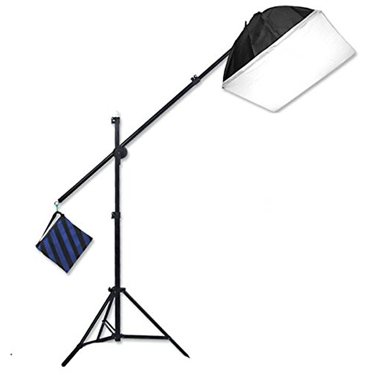 StudioFX H9004SB2 2400 Watt Large Photography Softbox Continuous Photo Lighting Kit 16" x 24" + Boom Arm Hairlight with Sandbag H9004SB2 by Kaezi