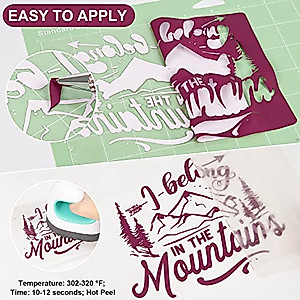 VINYL FROG Heat Transfer Vinyl Roll HTV Vinyl - 12"x5ft Maroon Iron on Vinyl for T-Shirts, Heat Press Vinyl for DIY Craft Designs (Maroon)