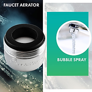 Niagara Conservation 1.5 GPM 0.9-in. Pressure-Compensating Standard Bubble-Spray Faucet Aerator in Chrome, 2-Pack FA012CPB1-WS-2 | CA Compliant Bathroom Sink Faucet and Kitchen Sink Aerator