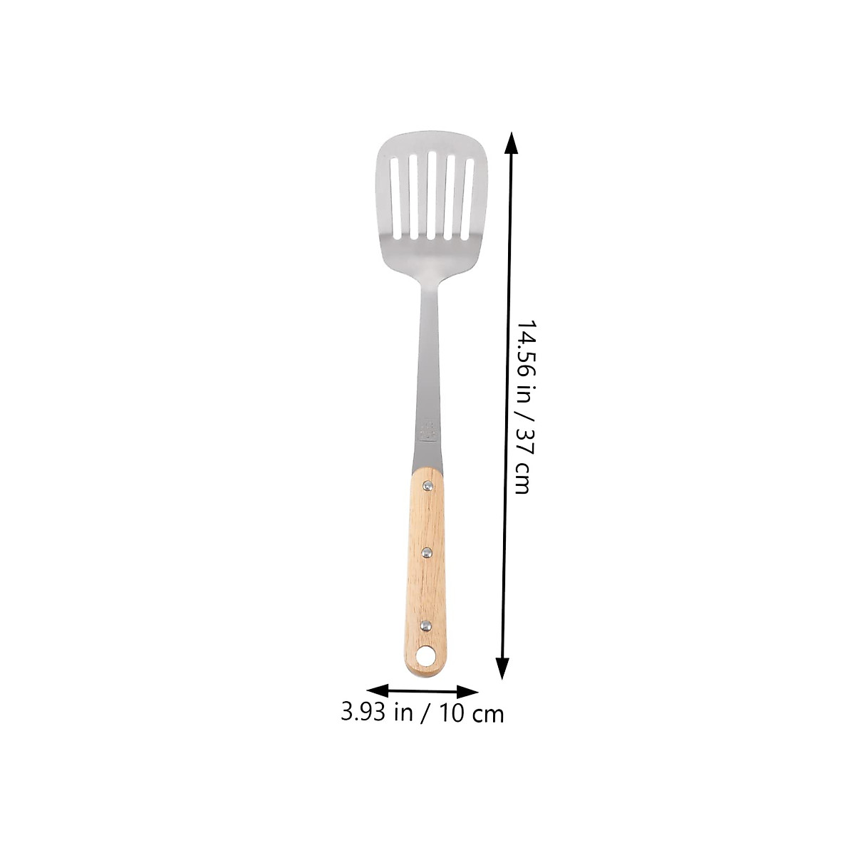 HOMSFOU 3 Sets Shovel Metal Cooking Spoons Stir Fry Spatula Handle Spatula Egg Spatula Wok Turner Spatula Turner Skimmer Ladle Non Stick Pan for Eggs Kitchen Utensils Soup Set Log Barbecue