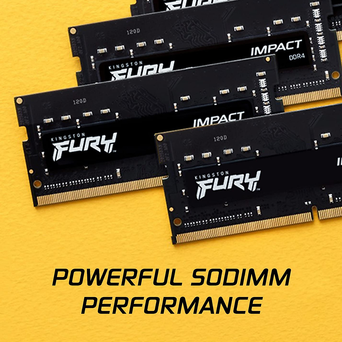 Kingston FURY Impact 32GB (2x16GB) 3200MT/s DDR4 CL20 Laptop Memory Kit of 2 | Intel XMP | AMD Ryzen | Plug n Play | Low Power Consumption | KF432S20IBK2/32