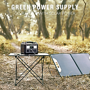 600W Portable Power Station, 300Wh Battery Backup w/ 2 x 600W (Peak 1200W) AC Outlets & 15W Wireless Charging, 9-Ports Outdoor Generator, 65W USB-C, Solar Generator for Emergencies Home Camping RV