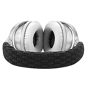 Geekria Knit Fabric Headband Cover Compatible with Bose QC35 II, QC25, QC15, QC2 Headphones, Head Cushion Pad Protector, Replacement Repair Part, Sweat Cover, Easy DIY Installation (Black)