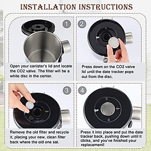 22 Pcs Replacement Valves for Coffee Canisters with 2 Rubber Rings PE Coffee Valve Canister Filter Set Degassing One Way Breather Valve for Coffee Bean Container Coffee Bag Food Bags