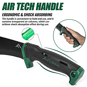 FLISSA 14-inch Bowie Hunting Knife and 11'' Machete