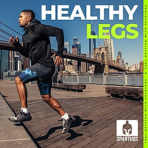 Sparthos Thigh Compression Sleeves [Cobalt Blue - Small] x Hip Brace [Right Leg]