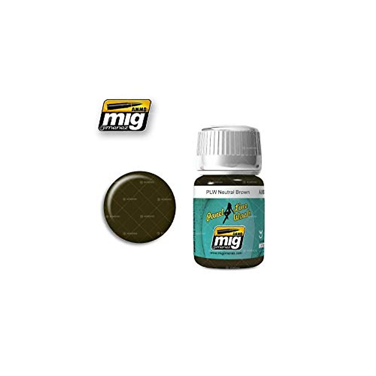 Ammo of Mig Jimenez PANEL LINE WASH NEUTRAL BROWN AMIG1614