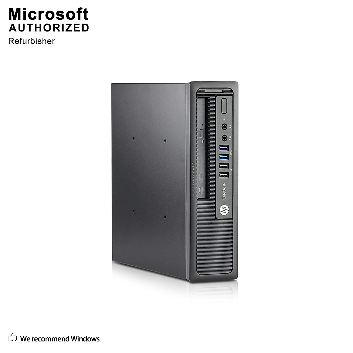 HP EliteDesk 800 G1 USFF Business Desktop Computer, Intel Quard Core i7 4770S up to 3.9GHz, 16G DDR3, 512G SSD, WiFi, BT 4.0, USB 3.0, VGA, DisplayPort, Win 10 64-Bit Supports EN/ES/FR(I7)(Renewed)