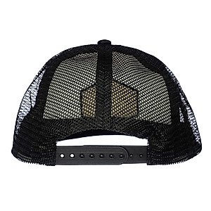 Knuckleheads Little Threads Toddler Boy Outfit, Baseball/Infant Trucker/Newborn Sun Hat - Baby Snap Back Trucker Mesh Fitted Patch Flat Brim Cap Basket Stuffer Gorros (S 12-24 Months, Bubba BW)