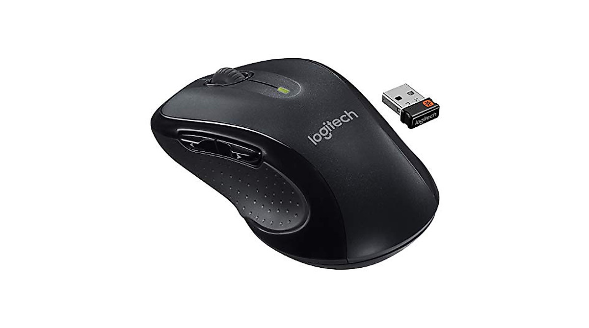 Logitech M510 Wireless Mouse - Black Ergonomic Design