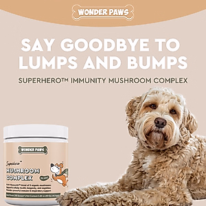 Mushroom Complex Powder Plus Omega Max Fish Oil - for Dog’s Immune Health, Vitality, Skin & Joint Care – Mushroom Complex 90 Scoops - Omega Max 16 Ounces
