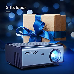 Vamvo Portable Projector, 2022 Upgraded WiFi Projector Native 1080P Full HD Outdoor Movie Projector, Home Theater Video Projector Compatible with iOS/Android/XBox/PS4/PS5/TV Stick/HDMI/USB