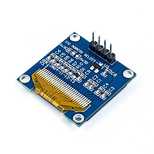 Hosyond 5 Pcs 0.96 Inch OLED I2C IIC Display Module 12864 128x64 Pixel SSD1306 Mini Self-Luminous OLED Screen Board Compatible with Arduino Raspberry Pi(Blue and Yellow)