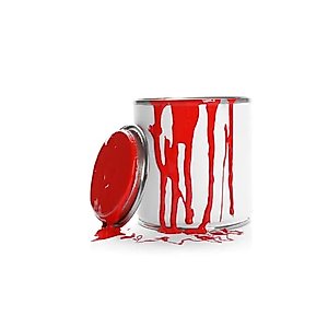 BLYSK Empty Metal Quart Paint Cans with Lids Paint Storage Containers Unlined Multipurpose Storage for Art and Crafts DIY Projects Painting Garage Organization Parties, Free Can Open, Marker & Labels (6, White)