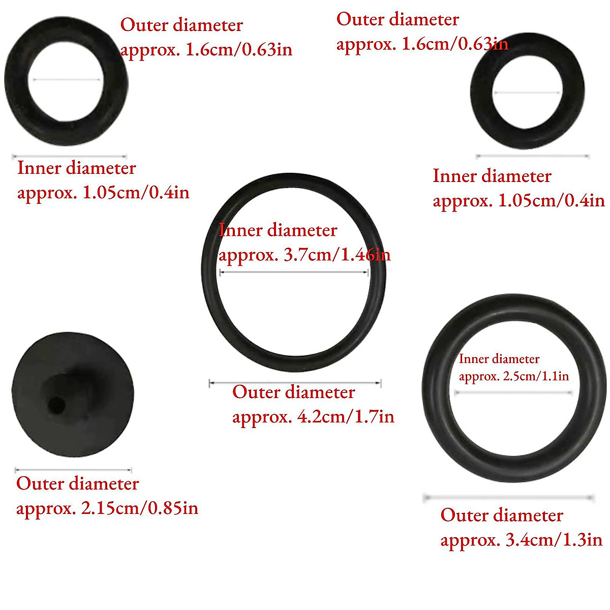 Rubber Sealing Ring,10pcs/ Set Useful Durable Rubber Sealing Ring Essential Sprayer Accessories Seal Ring Replacement for Garden Sprayer