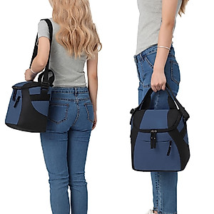 AIRBUYW Lunch Cooler bag, 12 Can Insulated Heat Sealed PEVA Lining Reusable Cooler For Men Women Work Adult