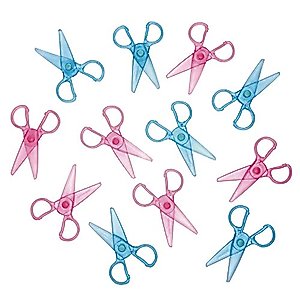 Colorations Plastic"Won't Cut Hair" Scissors - Set of 12