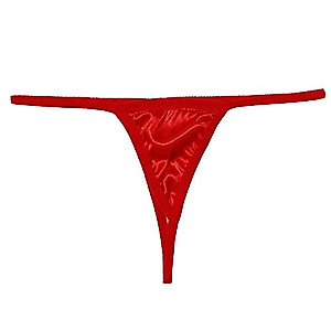 Atezch_ Womens Cami Nightdress + Panty Set, Babydoll Sleepwear Underwear Sexy Babydoll Lace Sleep Dress (Red, One Size)