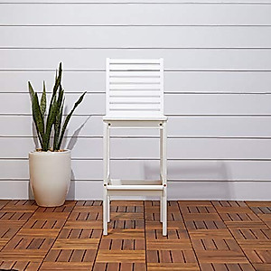 Vifah V1356 Bradley Outdoor Wood Bar Chair