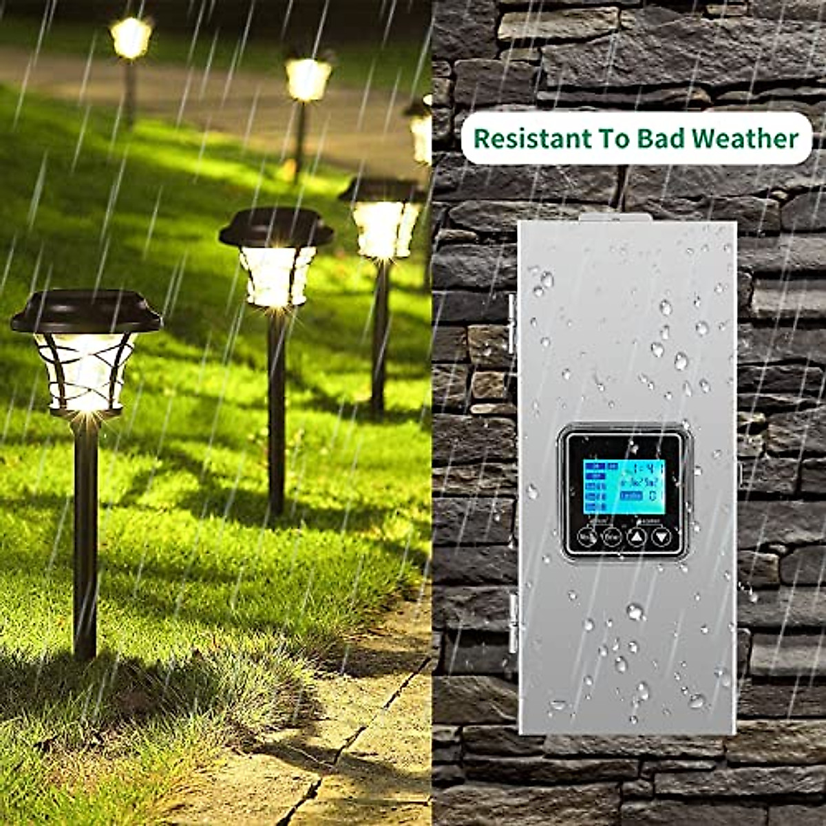 Solaroxy 300W Landscape Lighting Transformer | Timer & Photocell