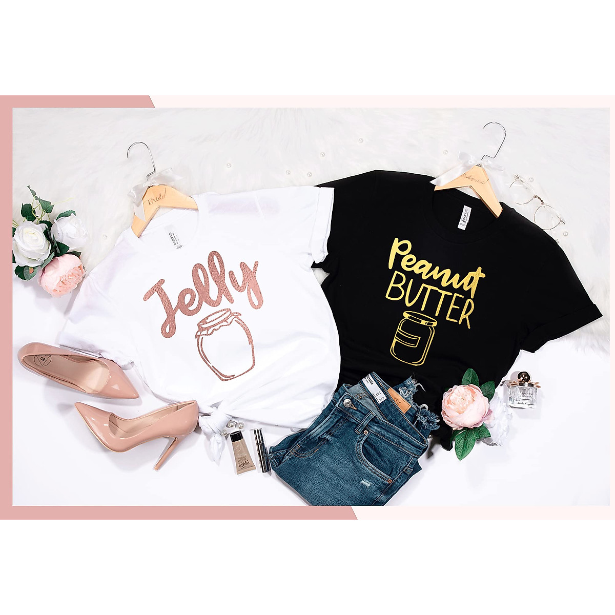 Best Friend Shirts BFF Shirts Bestie Shirts Peanut Butter Shirt Jelly Shirt Cute Friend Shirts Funny Friend Shirts Brunch Tees d447