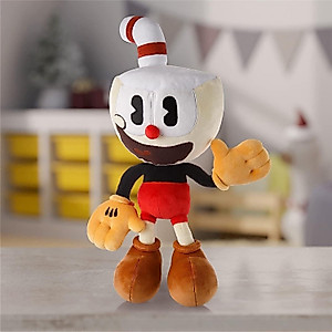Cuphead & Mugman Bundle 15-Inch - Plush Toy -Super Soft & Huggable Stuffed Doll of The Popular Video Game Character for Kids & Fans of All Ages - Perfect for Collectors and Gamers –Officially Licensed