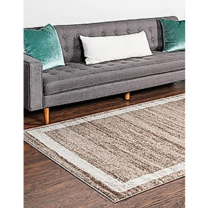 Rugs.com Angelica Collection Rug – 6' x 9' Light Brown Medium Rug Perfect for Bedrooms, Dining Rooms, Living Rooms