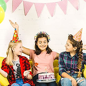 KALIONE Happy Birthday Crown Rainbow It's My Birthday Alloy Headband Birthday Headpiece Birthday Crown Gift for Women Girls Party Decorations