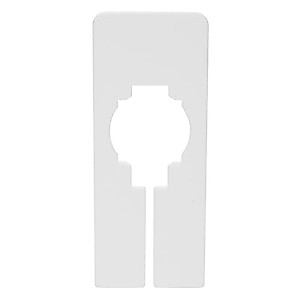 60 Pack Plastic Closet Dividers for Hanging Clothes, Blank White Tags for Department Stores, Clothing Rack Size Separator Hangers for Boutiques, Warehouses (2 x 5 in)