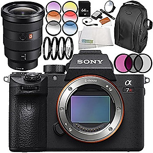Sony Alpha a7R III Mirrorless Digital Camera with Sony FE 16-35mm f/2.8 GM Lens 9PC Accessory Bundle – Includes 64GB SD Memory Card + More