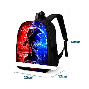 KAAUSE Kids Backpack 3D Cartoon Printed School Bags Travel Backpack 16 Inch Bookbag Gifts For Teens Boys Red
