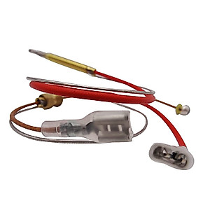 GUOFALDE Outdoor Patio Heater Thermocouple, M8 x 1 End Connection Nuts Thermocouple 410 mm Length M6 x 0.75 Head Thread