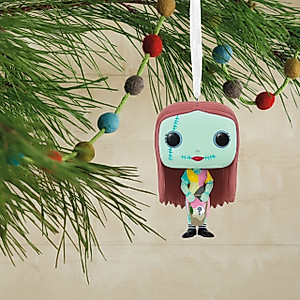 Hallmark Disney Tim Burton's The Nightmare Before Christmas Jack Skellington and Sally Funko POP!s Resin Christmas Ornaments, Set of 2