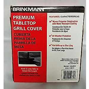 Brinkmann 812-1100-S Table Top Grill Cover, fits Grills up to 20" long, Black