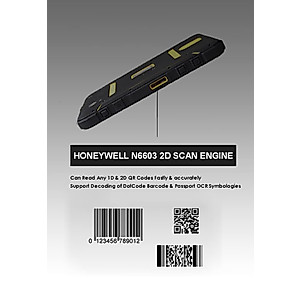Rugged Enterprise Tablet with Barcode Scanner | Android 12 OS | 7-inch Big Touch Screen | with Honeywell N6603 2D Bar Code Reader Scan Engine, WiFi & 4G LTE, for Warehouse Inventory & Stock Control