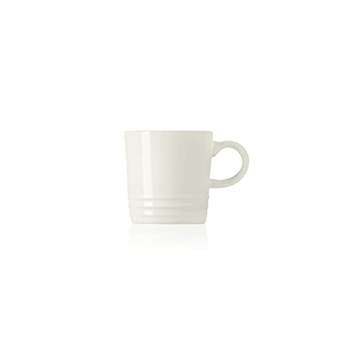 Le Creuset Stoneware Espresso Mug, 3 oz., Meringue (Pack of 2)