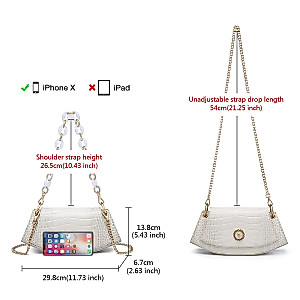 Split Leather Crossbody Bag for Women Purses Fashion Crocodile Small Hobo Bag Ladies Shoulder Bag Qriginal Design Underarm Bag