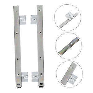 STOBOK 1 Pair Keyboard Rails Computer Desk Shelf Steel Office
