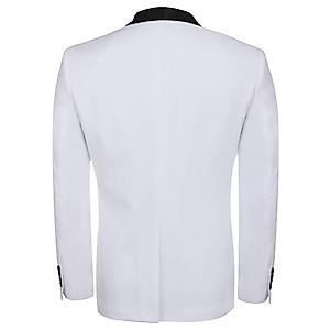 COOFANDY Men's Tuxedo Jacket Wedding Blazer One Button Dress Suit for Dinner Prom Party